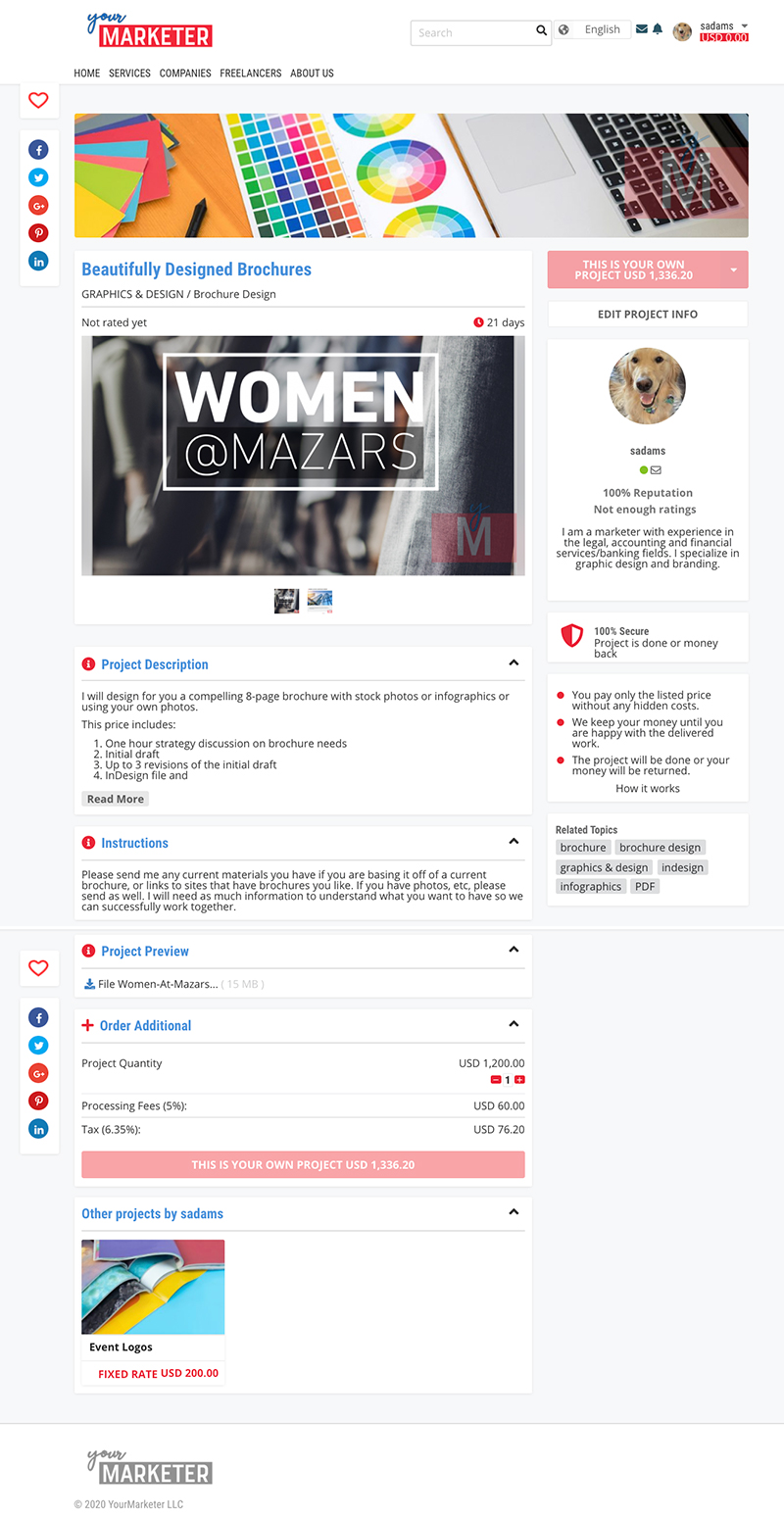 YourMarketer | Creating Your Freelancer Projects